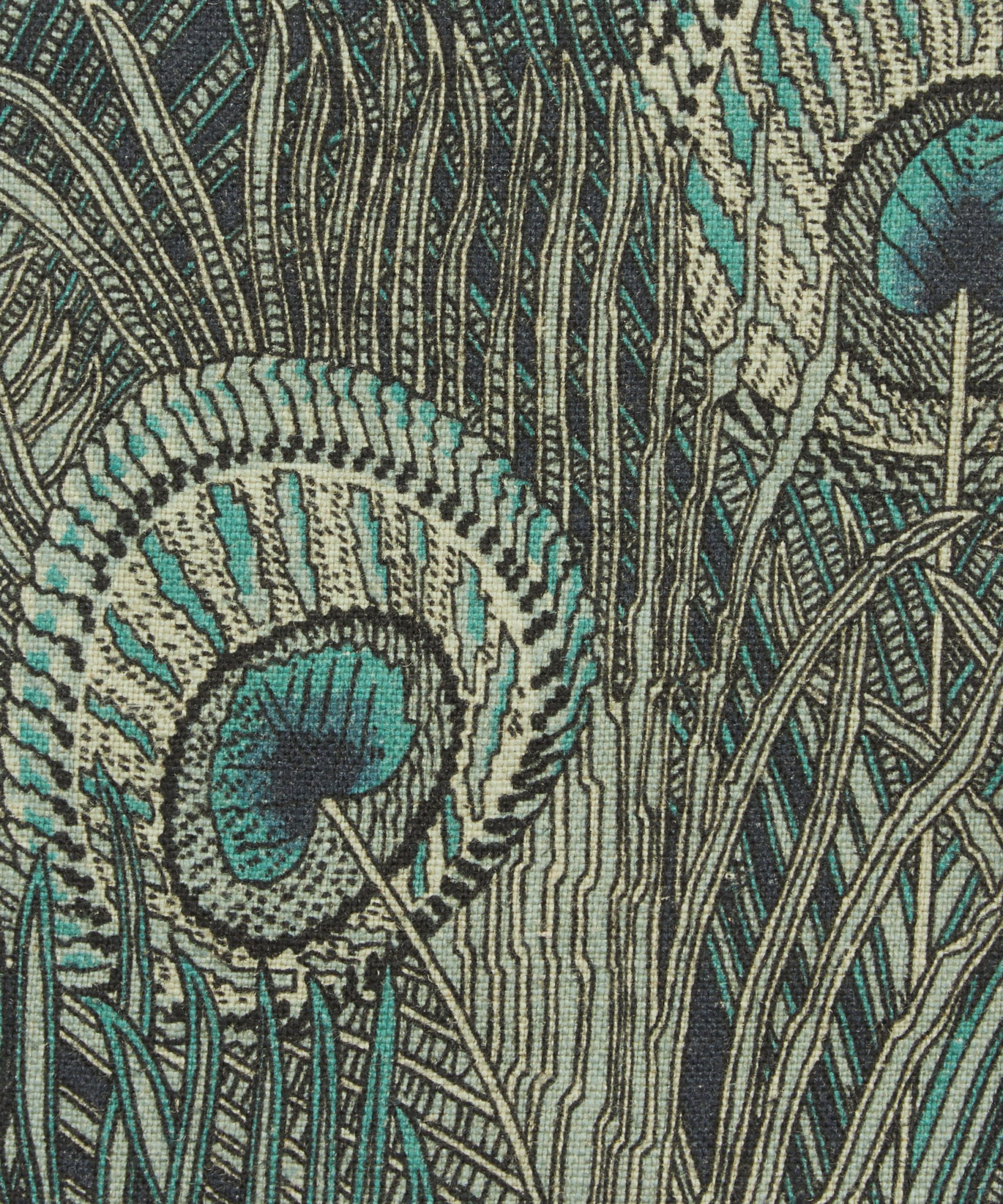Hera Feather Ladbroke Linen in Jade - Indoor | Liberty Fabrics
