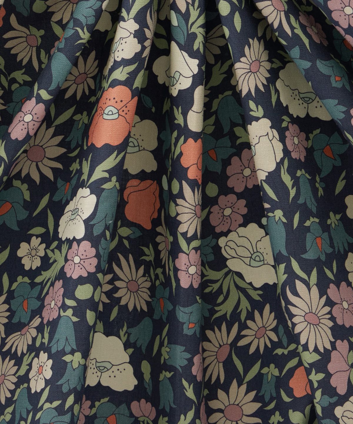 Poppy Meadowfield Landsdowne Linen in Pewter Blue - Indoor | Liberty ...