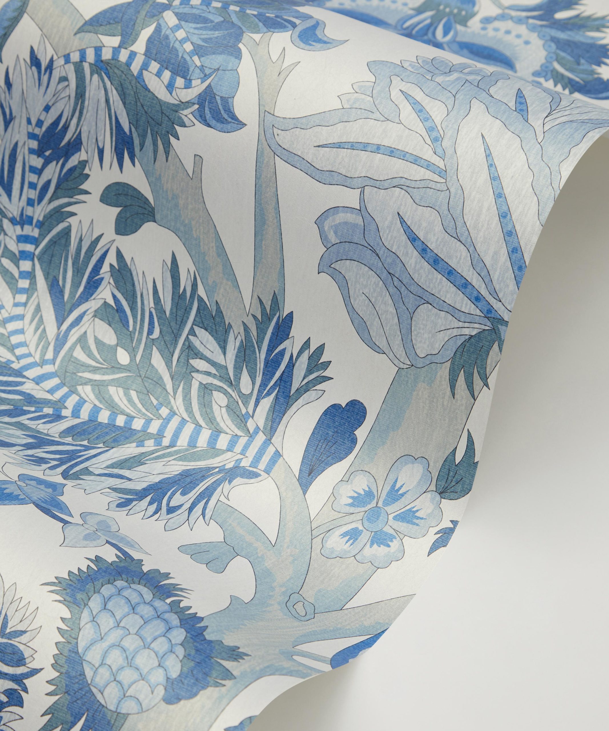 Palampore Trail Wallpaper in Lapis | Liberty Fabrics