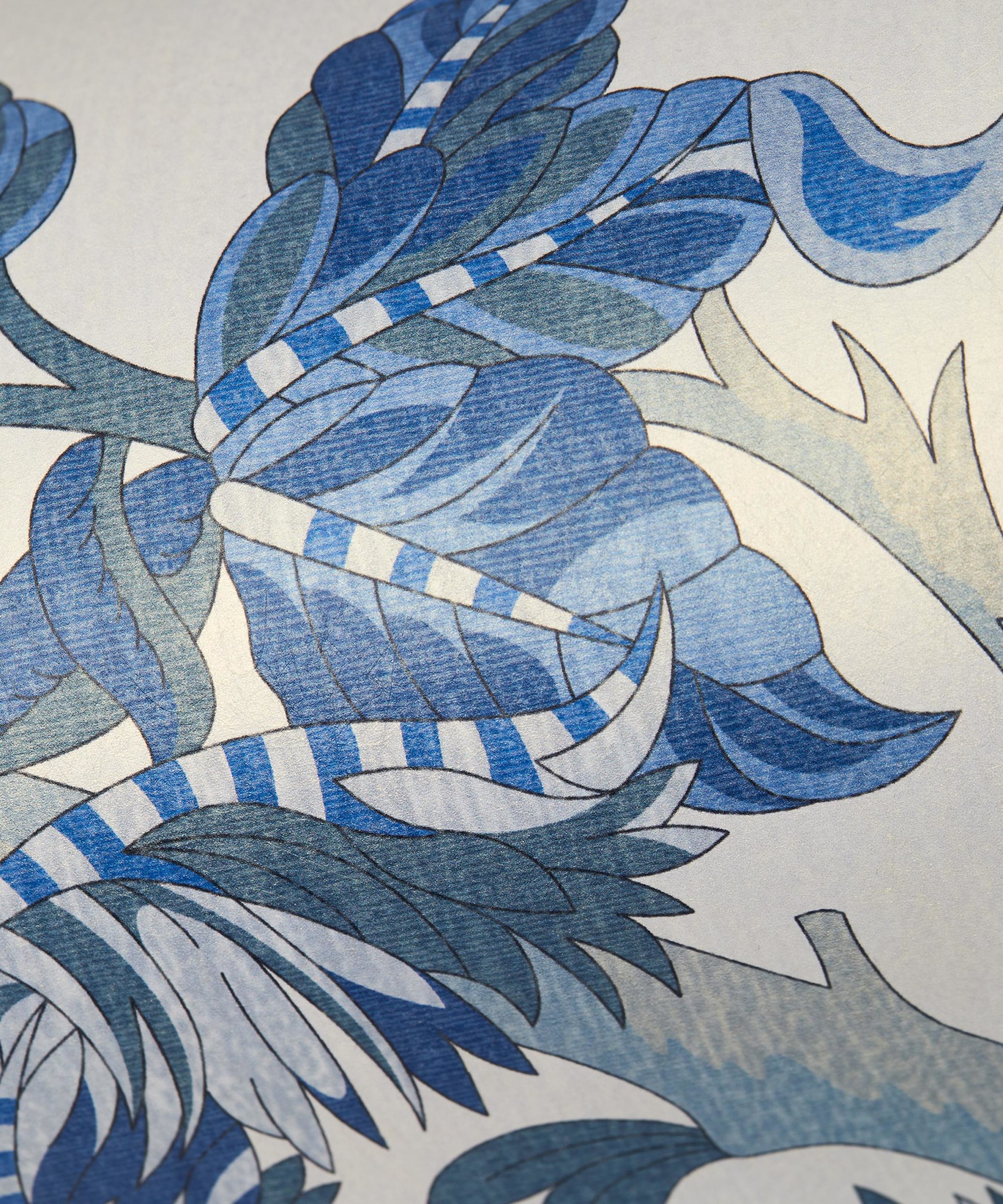 Palampore Trail Wallpaper in Lapis | Liberty Fabrics