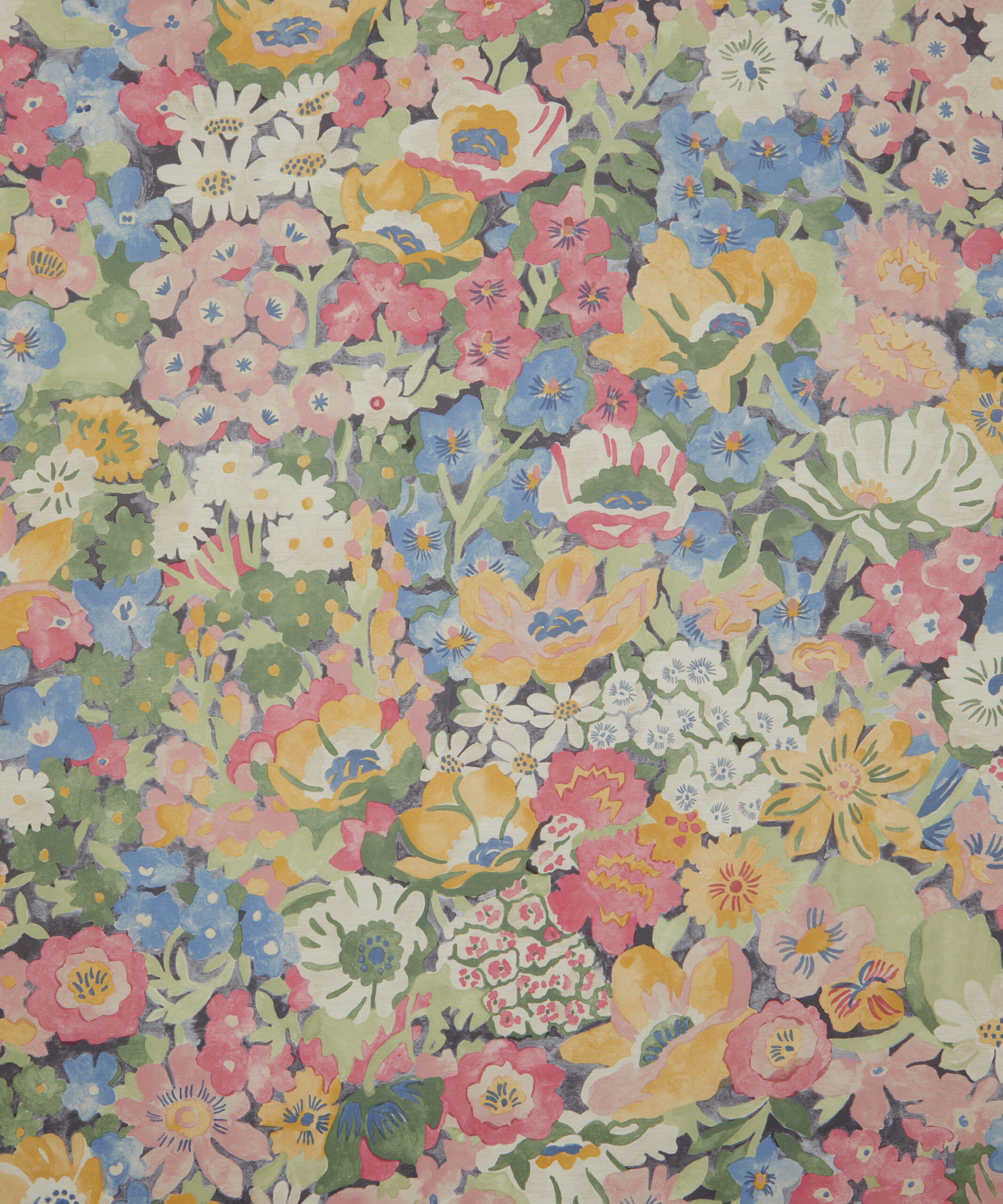 Painted Thorpe Wallpaper in Lacquer Moss | Liberty Fabrics