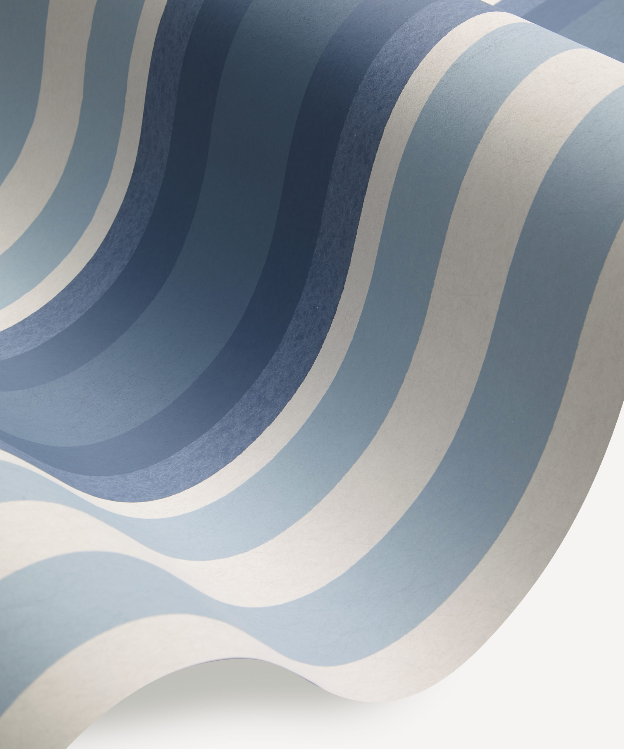 Obi Stripe Wallpaper in Lapis | Liberty Fabrics