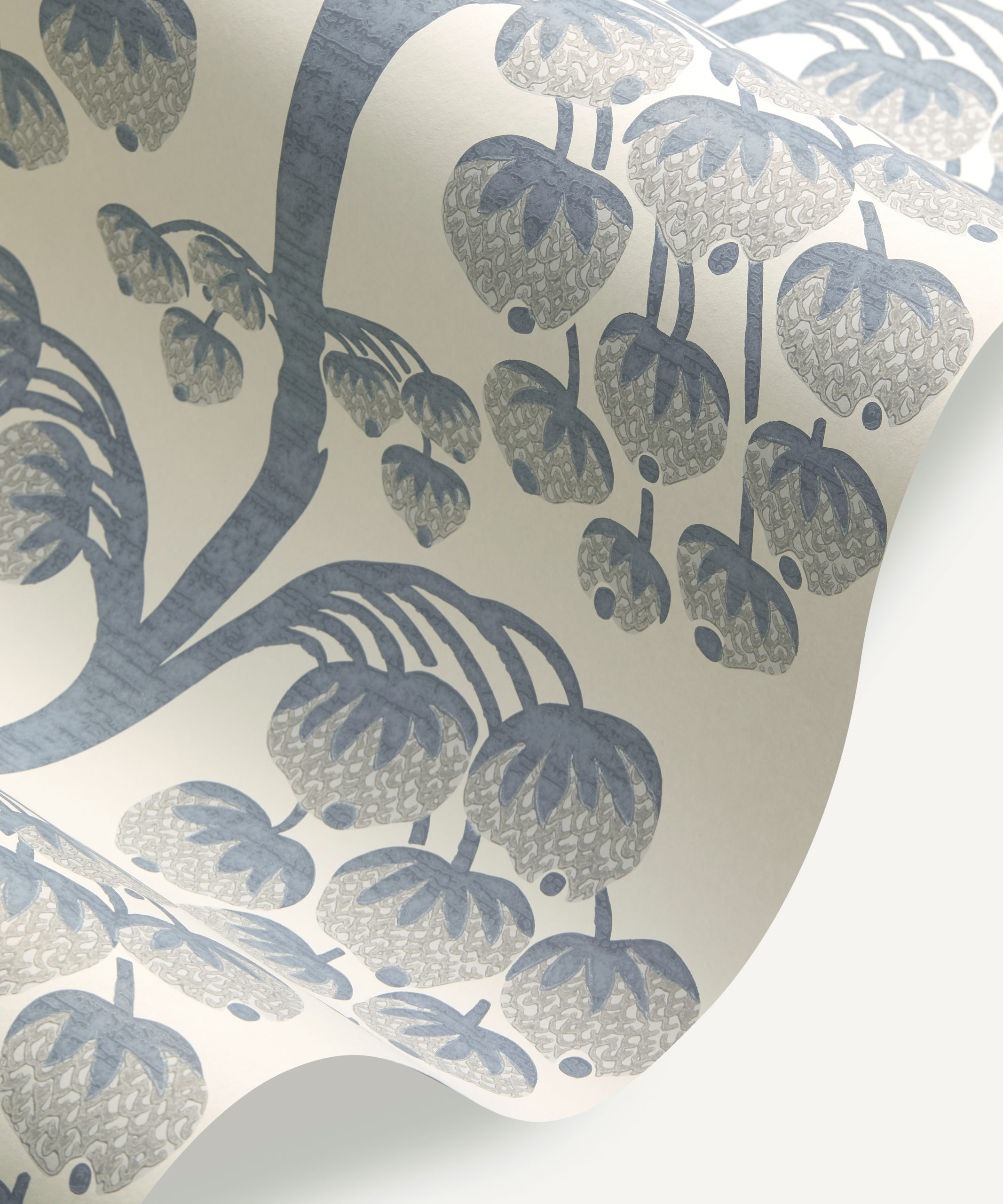 Berry Tree Wallpaper in Lapis | Liberty Fabrics