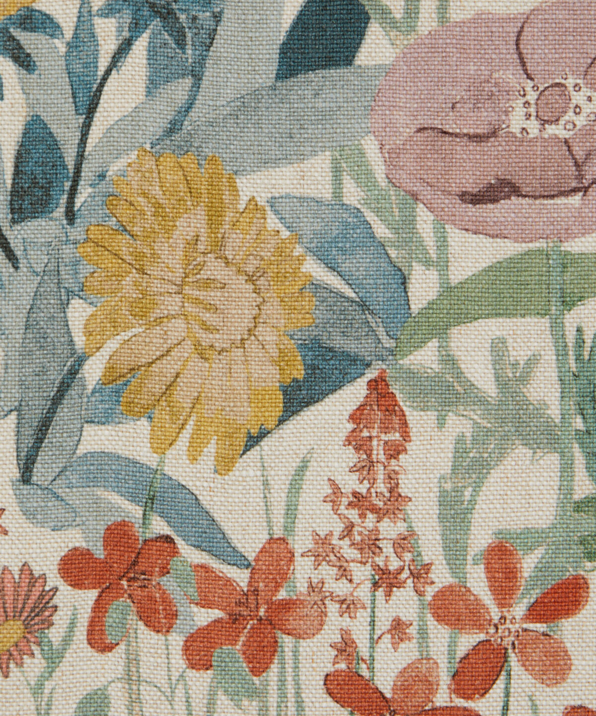 Faria Flowers in Lichen - Indoor | Liberty Fabrics