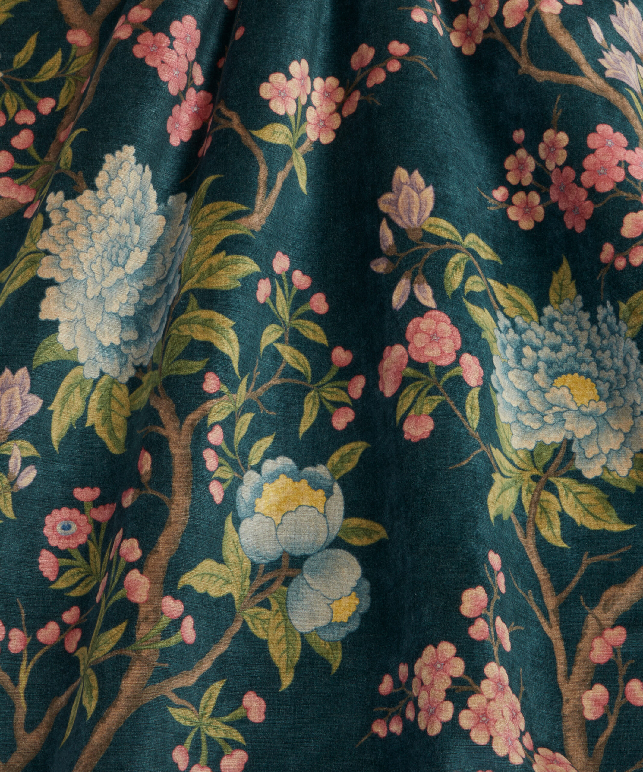 Porcelain Trail in Ink - Indoor | Liberty Fabrics