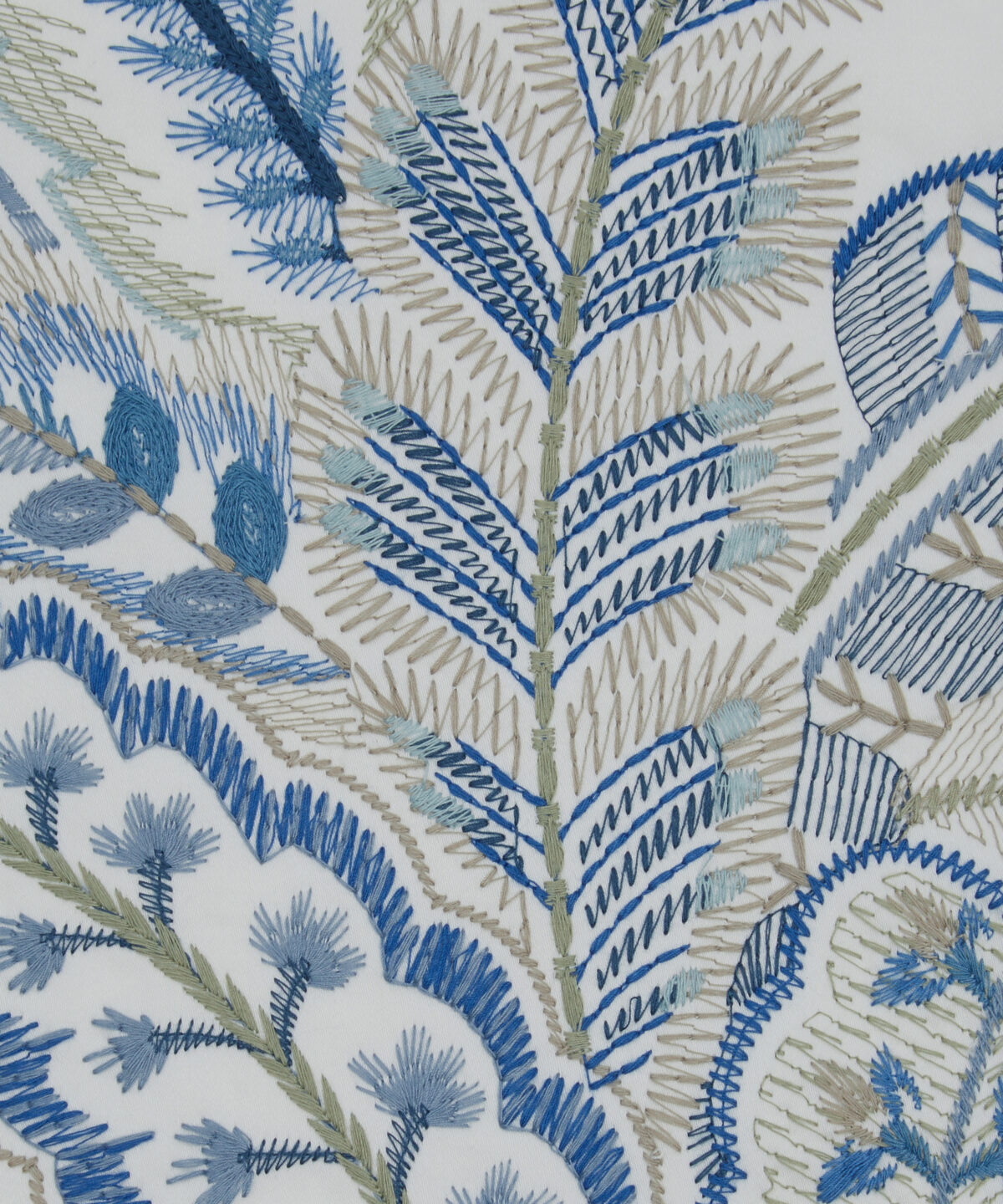 Cypress Stitch in Lapis - Indoor | Liberty Fabrics