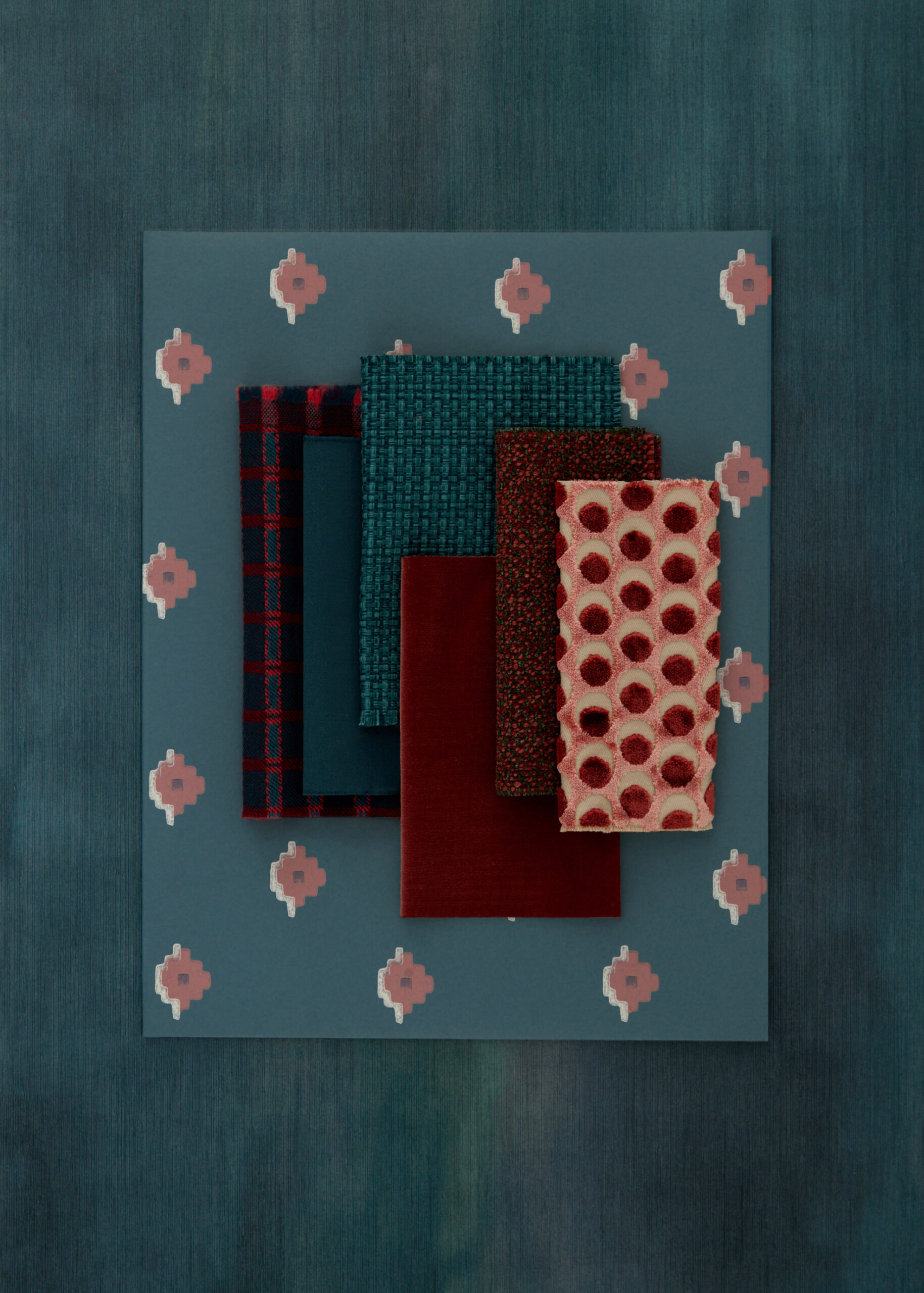 Adamas Tile Wallpaper in Blue Jay | Liberty Fabrics