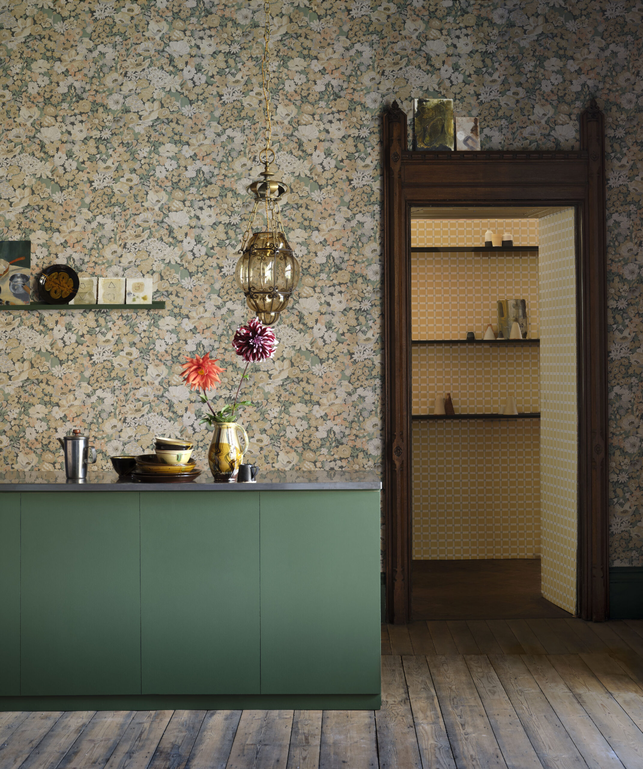 Cravat Wallpaper in Fennel | Liberty Fabrics